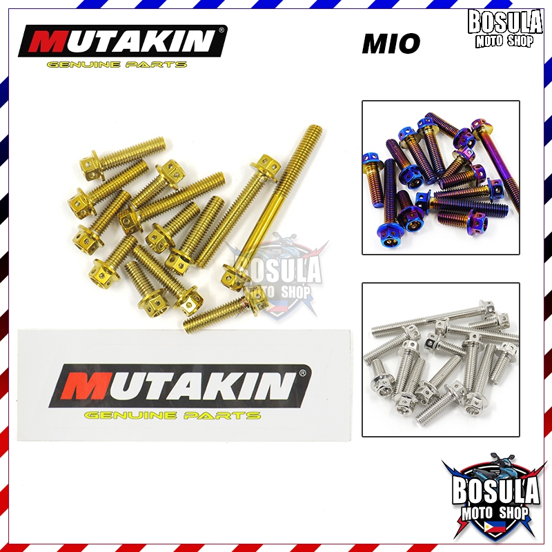 MUTAKIN crankcase bolt Yamaha Mio Sporty crankcase bolt set | Shopee ...