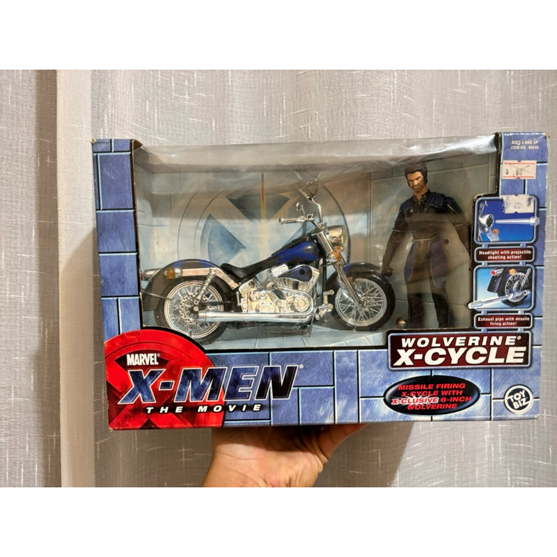 2000 TOYBIZ MARVEL X-MEN THE MOVIE WOLVERINE X-CYCLE ACTION FIGURE ...