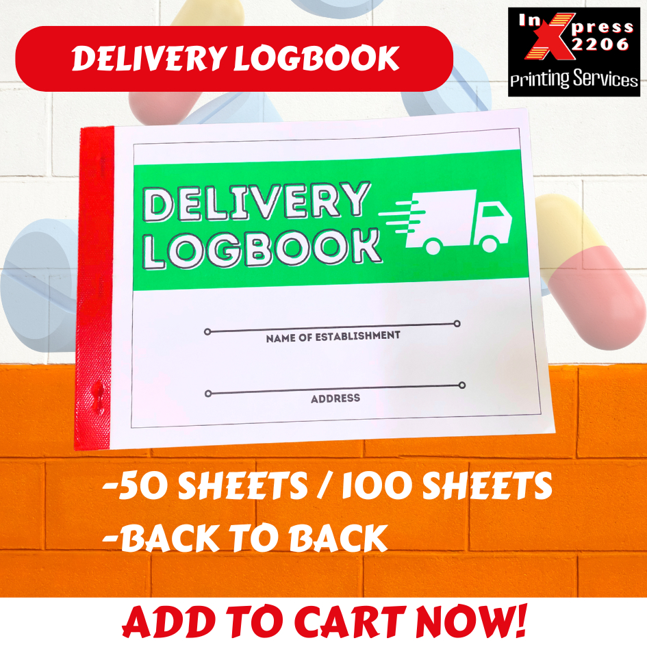 DELIVERY LOGBOOK FOR PHARMACY | Shopee Philippines