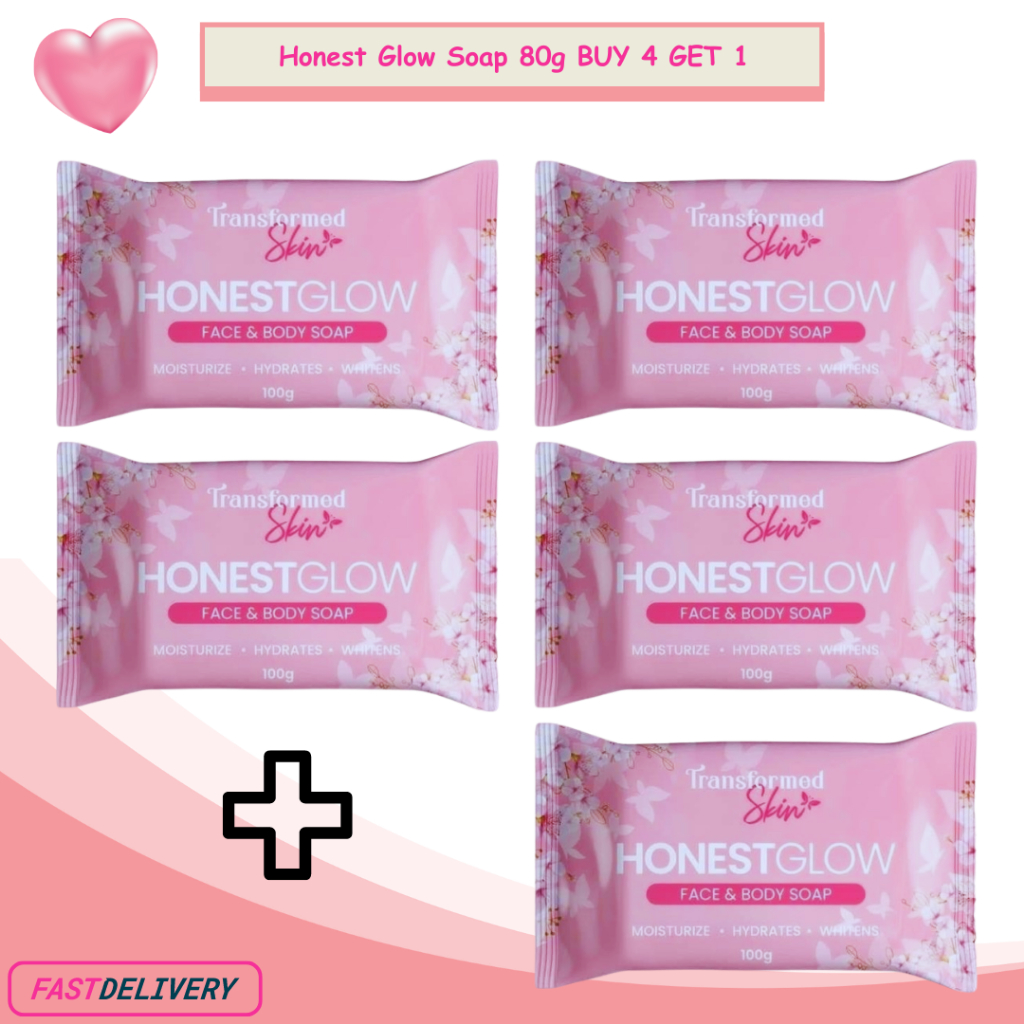 Honest Glow Face & Body Soap 80g BUY 4 GET 1 | Shopee Philippines
