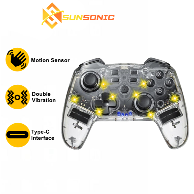T23 Max Wireless Game Controller For Nintendo Switch With Turbo, Vibration And Mapping Button ...