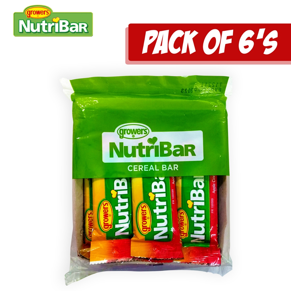 NUTRIBAR APPLE CINNAMON Cereal Bar By 6's | Shopee Philippines
