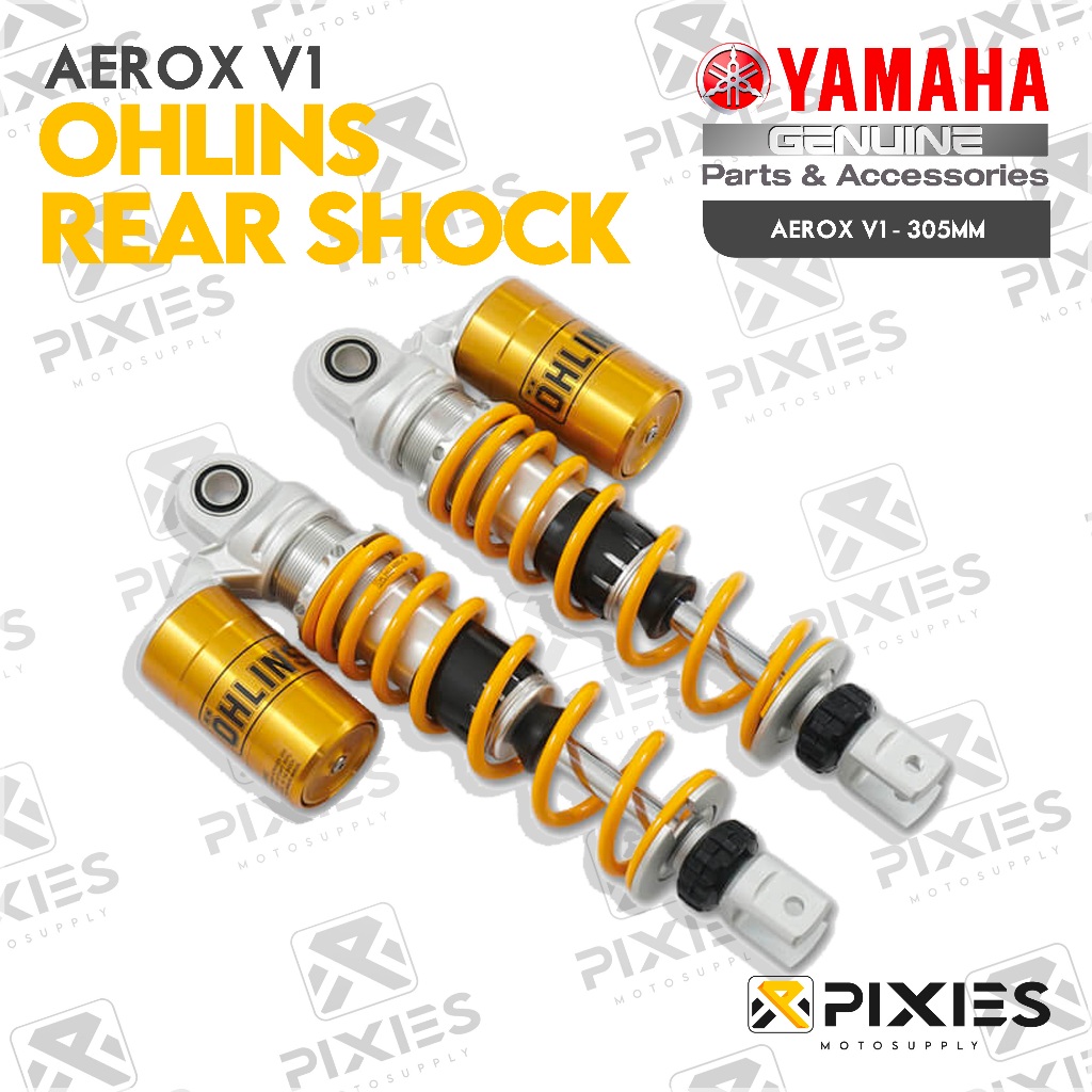 Yamaha AEROX V1 Ohlins Rear Shock and Springs (YA686, 305mm) | Shopee ...