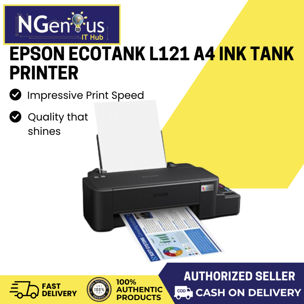 Epson EcoTank L121 A4 Ink Tank Printer | Shopee Philippines