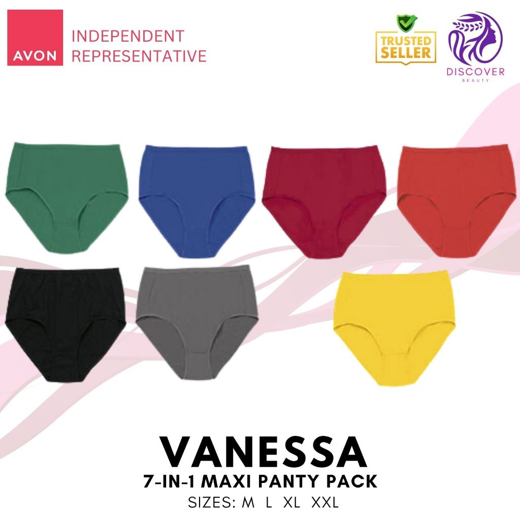 Avon VANESSA 7-in-1 Maxi Panty Pack | Shopee Philippines