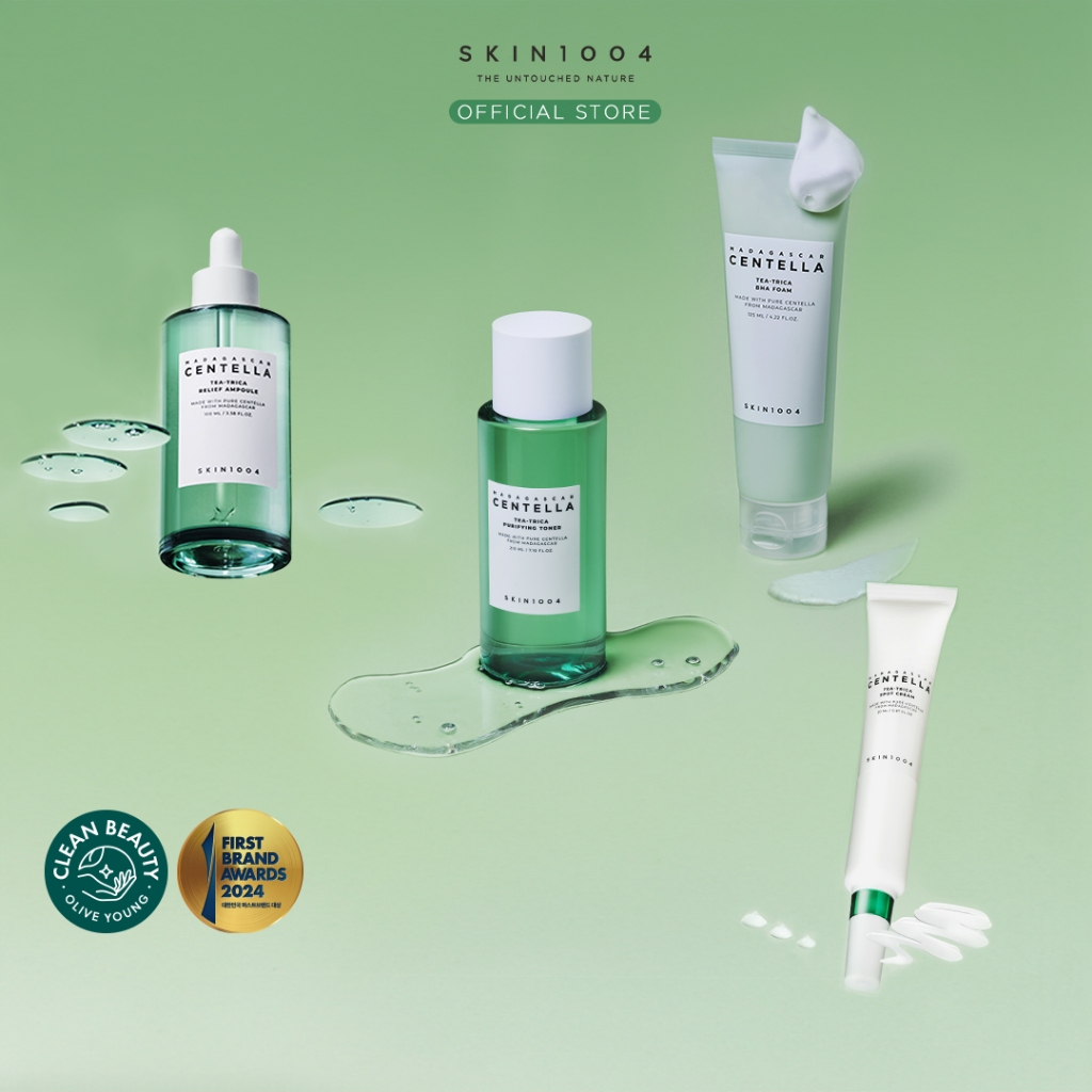 SKIN1004 [Tea Trica Basic 4 (Ver. 2)] Toner 210ml+ Ampoule 100ml+BHA ...