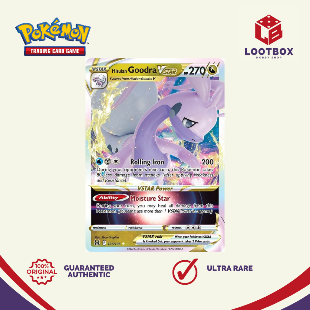 Pokemon Card Game: Hisuian Goodra VSTAR (Ultra Rare) - Lost Origin ...