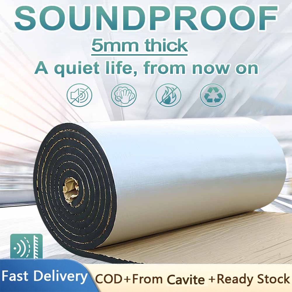5mm Thick Soundproofing Cotton Audio Attenuation Foam For Engine Roof ...