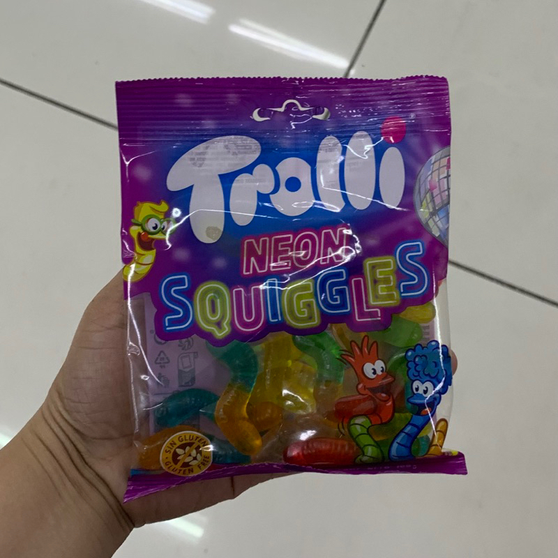 TROLLI GUMMY CANDY NEON SQUIGGLES 100g | Shopee Philippines