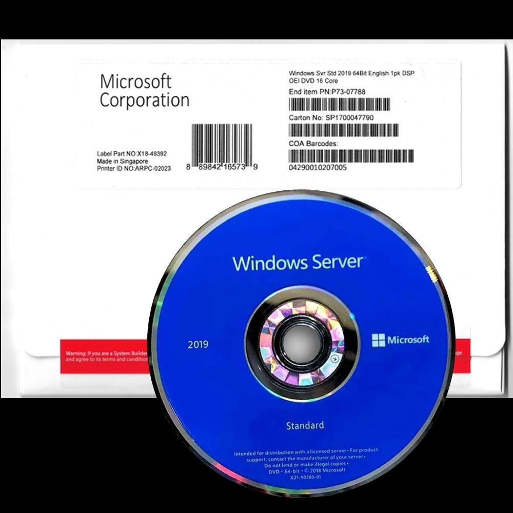 Windows Server 2019/2022/2025 Standard and Datacenter Edition I DVD ...