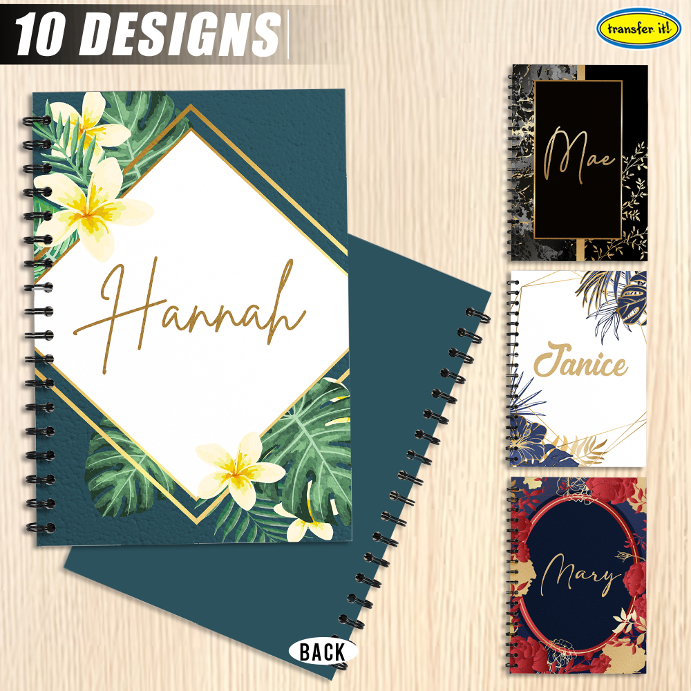 Customized/Personalized A5/A6 Elegant spiral notebook style Design ...