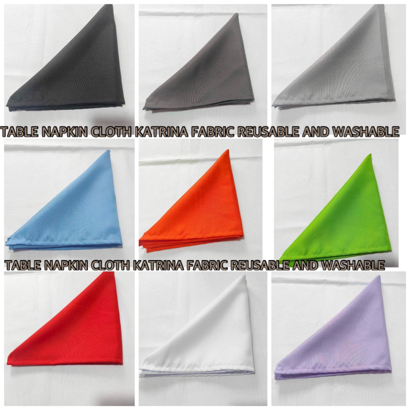 RUSH ORDER TABLE NAPKIN CLOTH KATRINA FABRIC REUSABLE AND WASHBLE ...