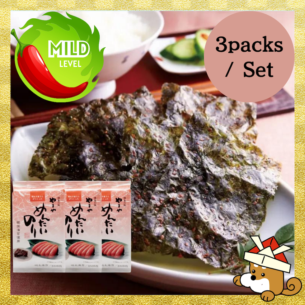 Yamaya Mentaiko (Spicy Pollack Roe) Korean Fravored Laver (Seaweed ...