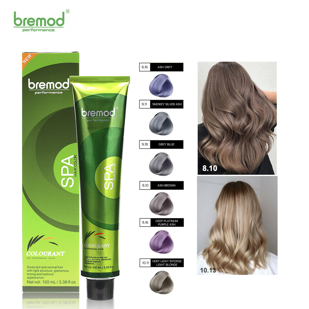 Bremod Hair Color Hair Dye Fashion Trend Color BR-R301 100 ml (Ash Gray ...