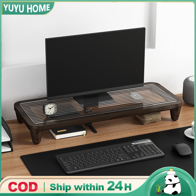 Universal Glass Monitor Stand For Desktop Simple Monitor Mount Riser ...