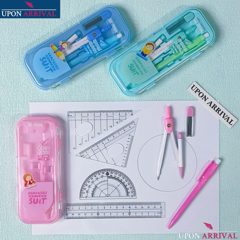 7in1 Compasses Metal Compass Suit Math Set 2B School Office Home ...