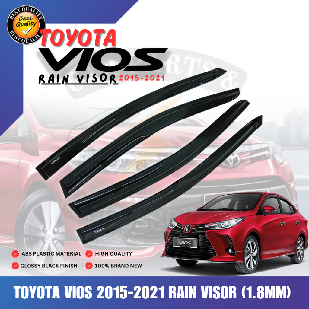 CPA TOYOTA VIOS 2015 2016 2017 2018 2019 2020 2021 RAIN VISOR WINDOW ...