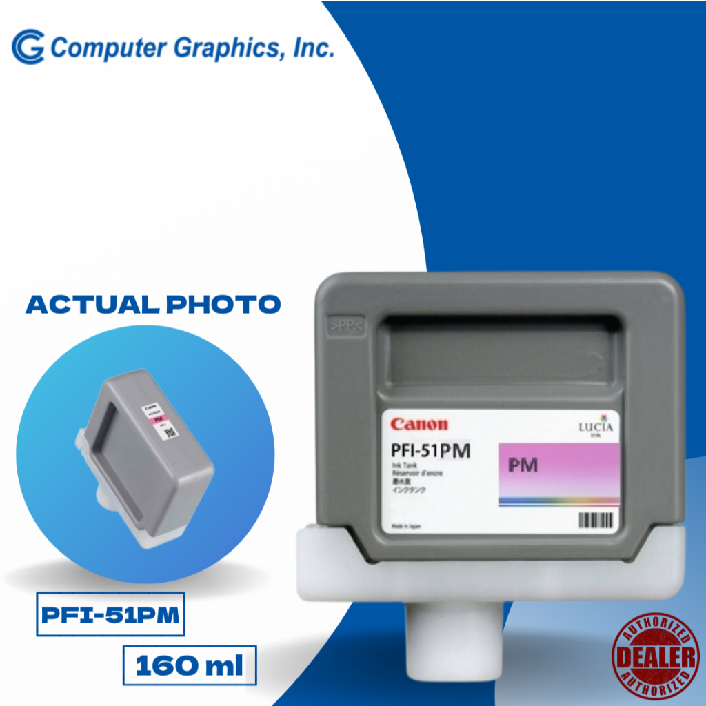 Canon PRO521 PRO541 PRO561 PRO541S PRO561S Photo Magenta 160ml PFI51 ...
