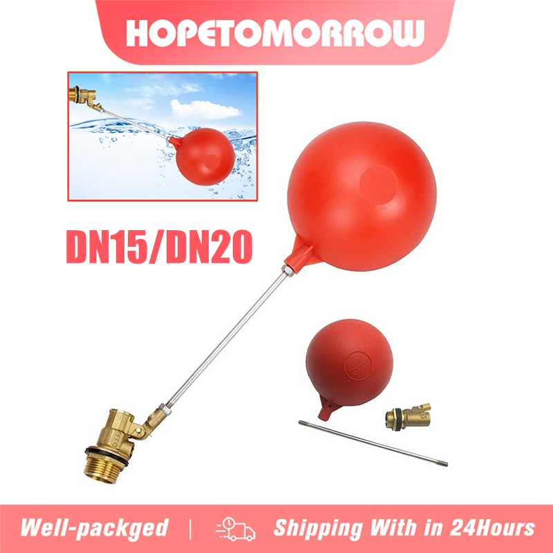 Float Valve for Water Tank 1/2"3/4" DN15/DN20 Male Thread Water Level Control Float Valve ...