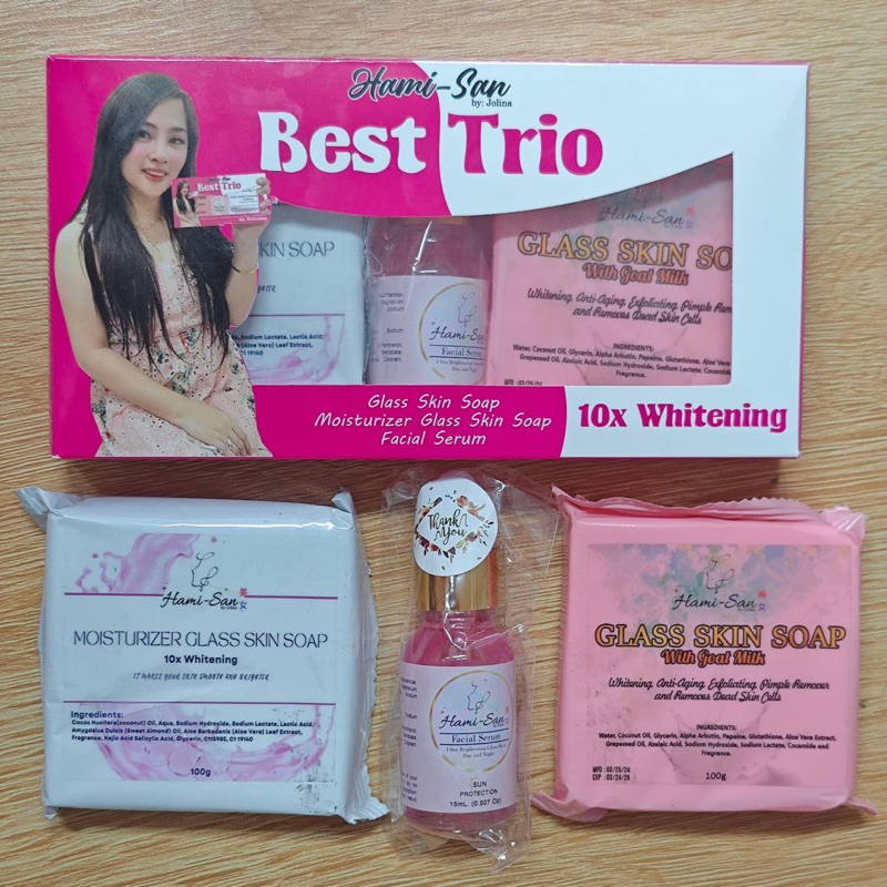 HAMISAN TREIO SET (moisturizer soap, glass skin soap &serum) | Shopee ...