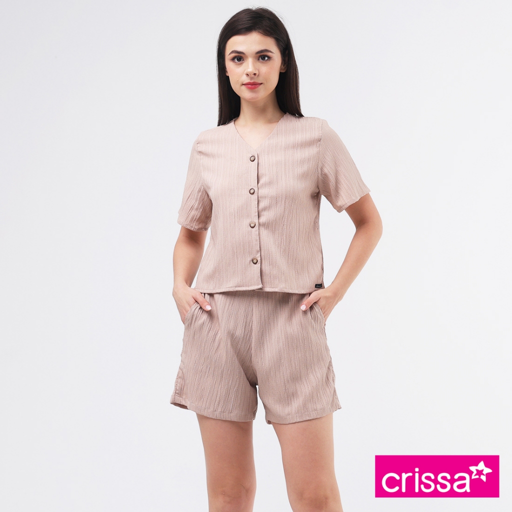 Crissa Short Sleeves Terno Shorts CLST29-0033 | Shopee Philippines