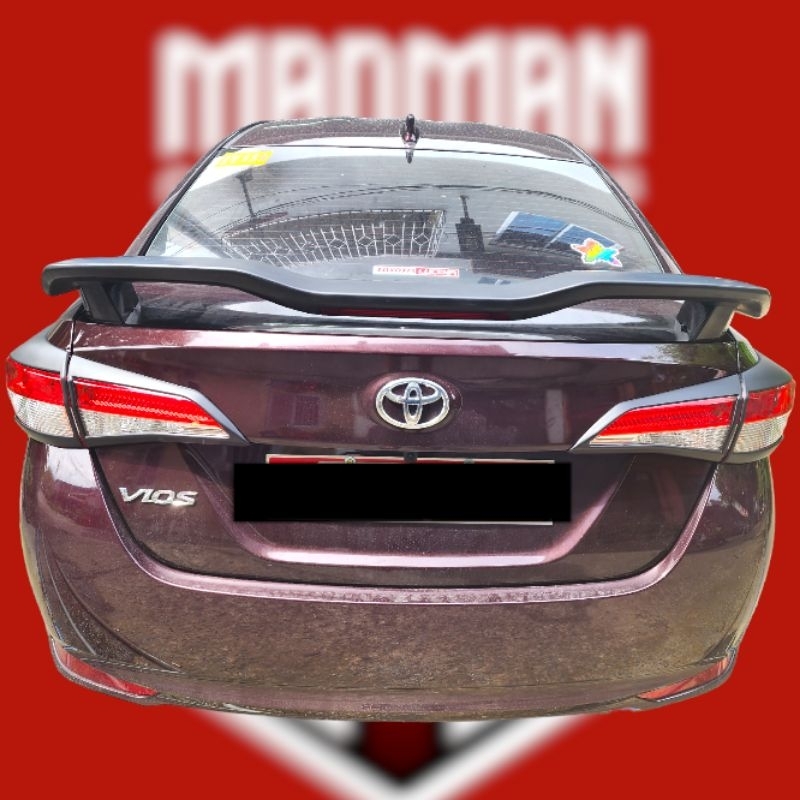 Toyota Vios 2019 to 2024 Spoiler with Brake light | Shopee Philippines