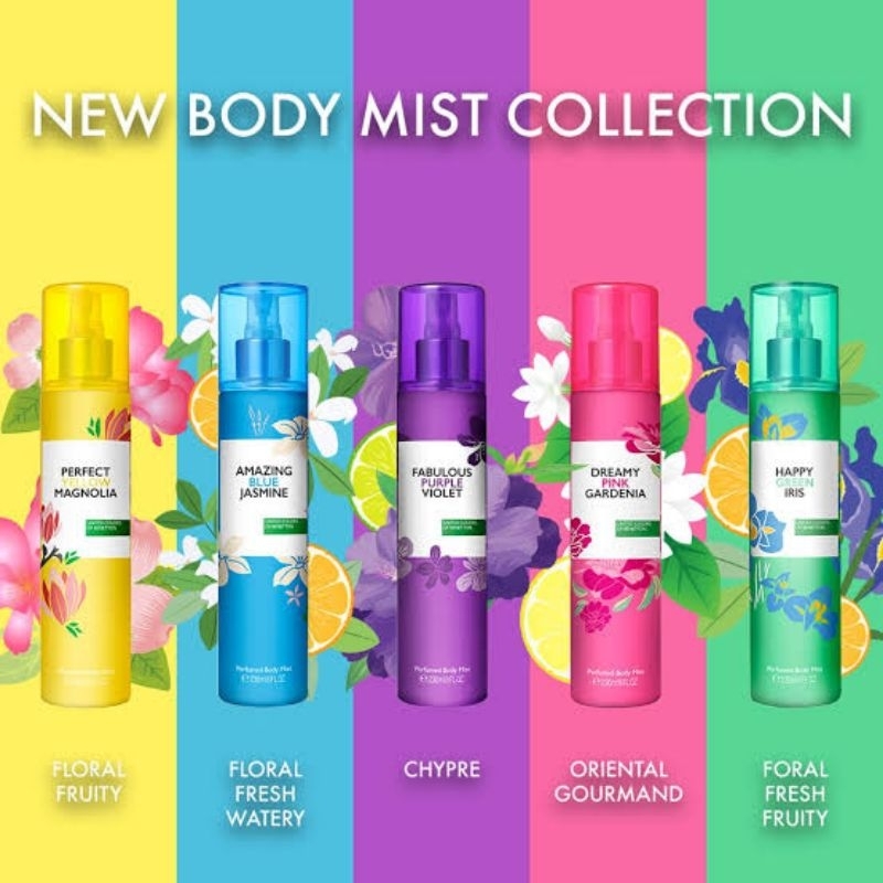 Benetton Perfume Body Mist 236ml Original Shopee Philippines