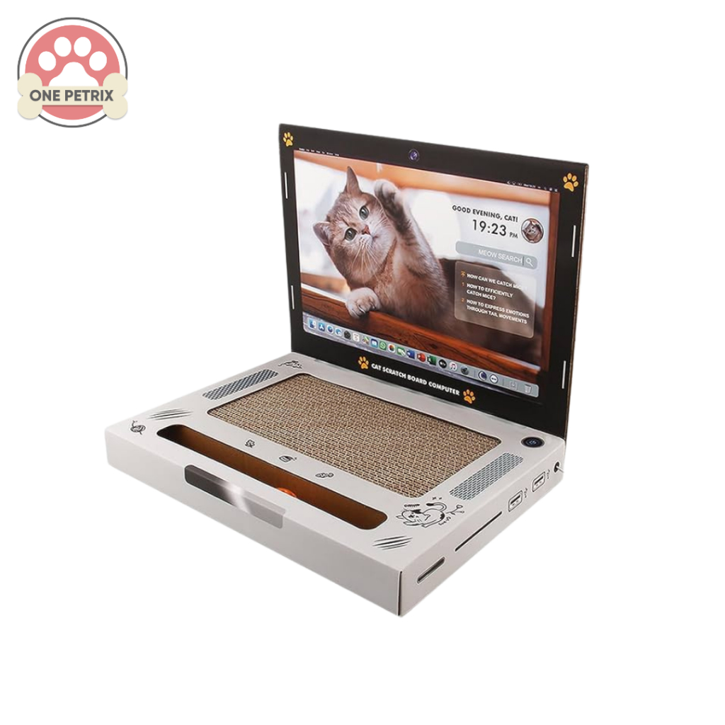Cat Laptop Scratcher Laptop with Mouse Furniture Protector Interactive ...