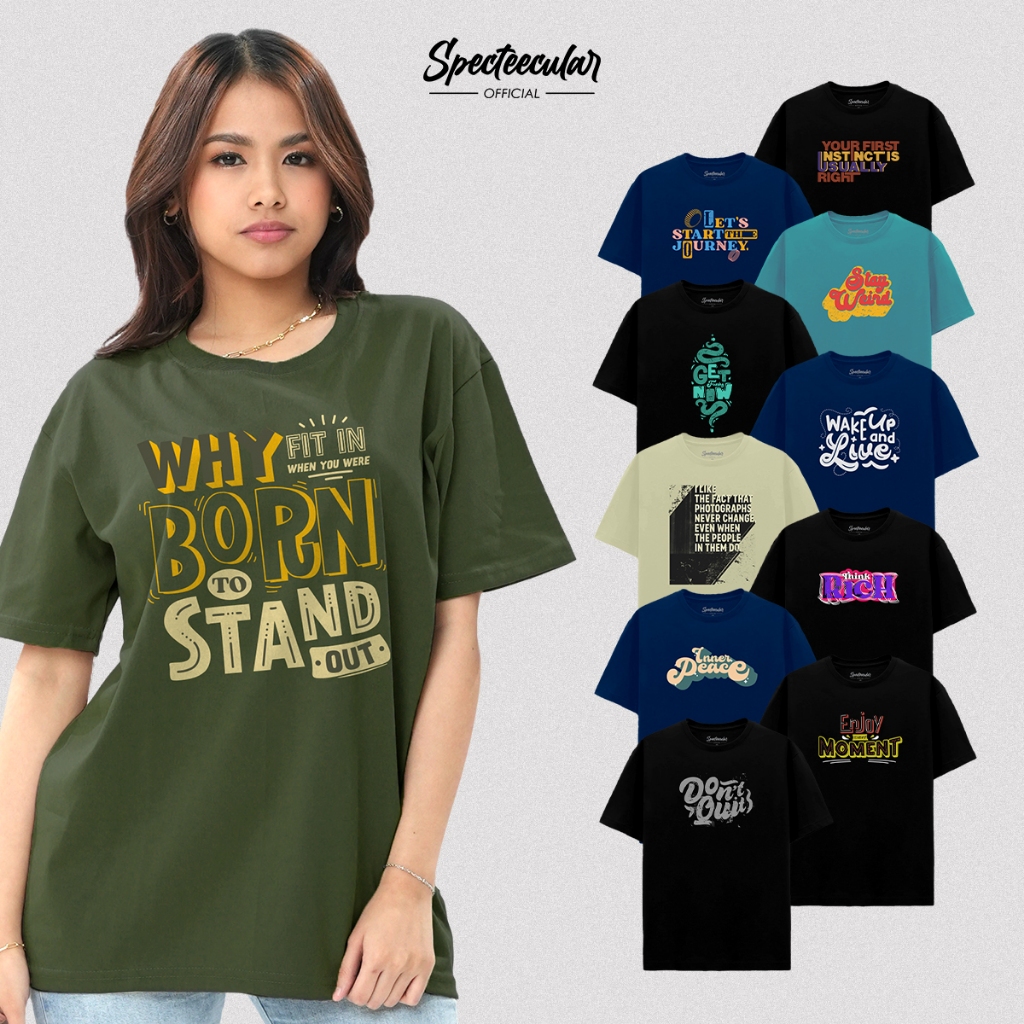 Specteecular Life Statement Round Neck Shirt Men Womens Tshirt Tops ...