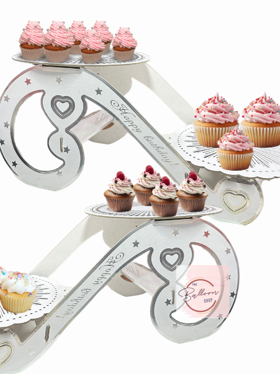 Cardboard Cupcake , Muffin , Donut Display Stand 2 tier Party Supplies ...