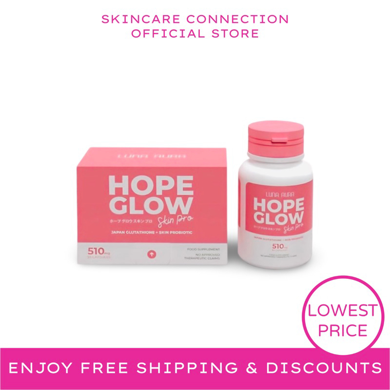 Luna Aura Hope Glow Skin Pro Japan Glutathione + Skin Probiotic 30 ...