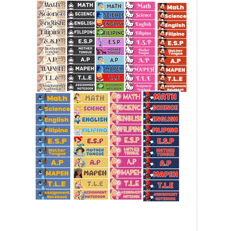 Shop subject label for Sale on Shopee Philippines