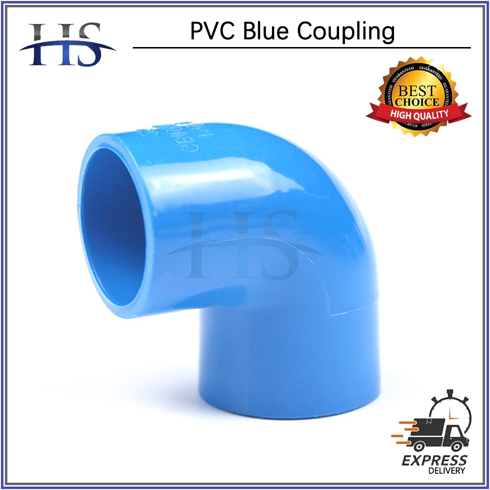 PVC ELBOW PLAIN BLUE ELBOW SIZES (1/2"-3/4"-1")/PVC BLUE PIPE FITTINGS ...