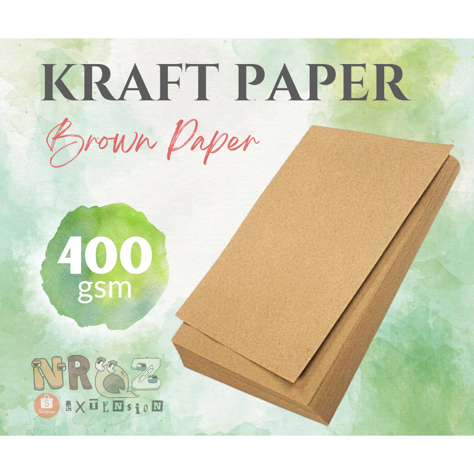 KRAFT PAPER, BROWN PAPER -- 400gsm | Shopee Philippines