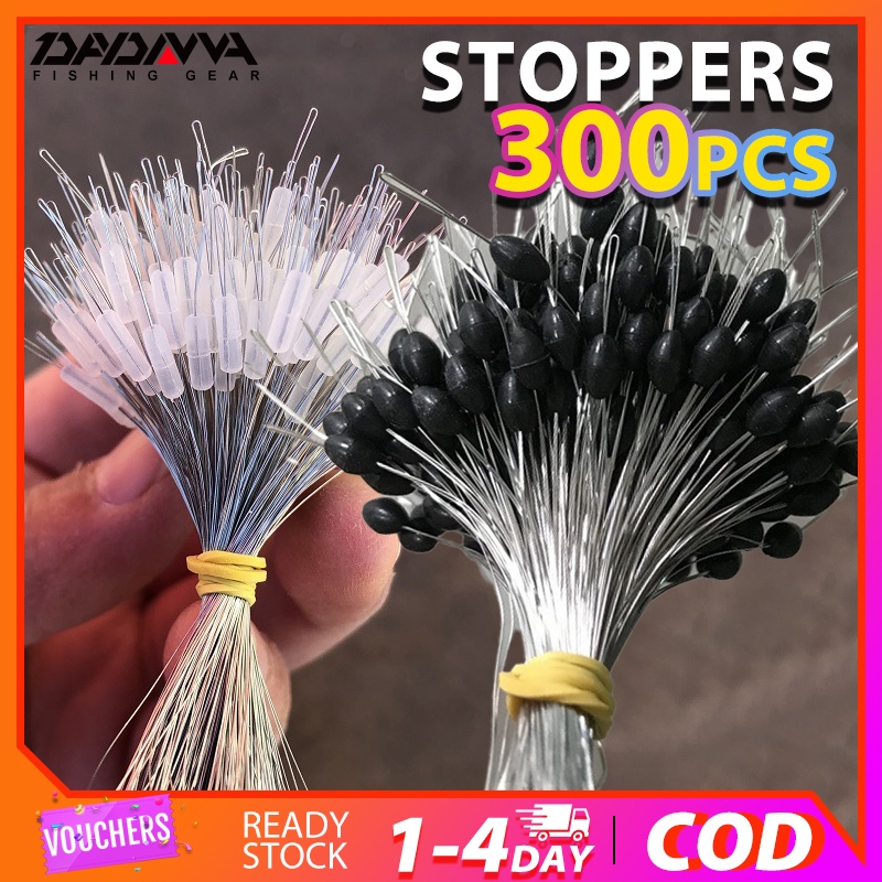 300pcs/lot Float Rubber Stopper Fishing Bobber Stopper Float ...