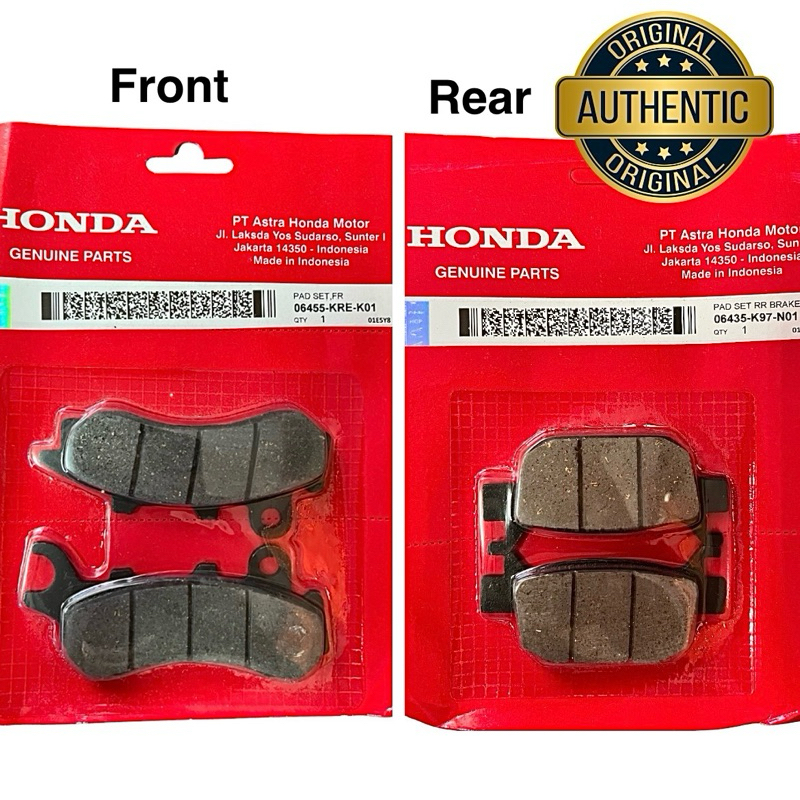 Genuine Honda PCX 150/160 ADV 150/160 Brake Pad ABS and CBS Front and ...