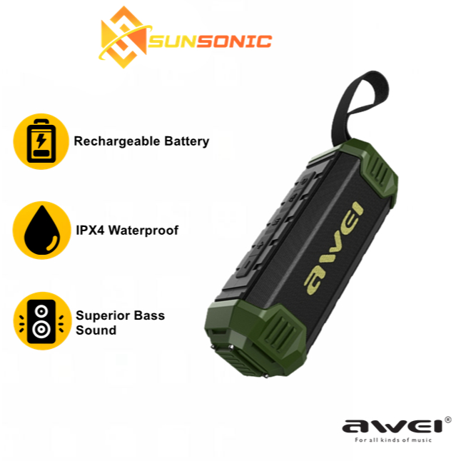 Awei Y280 Wireless Bluetooth Super Bass Speaker | Shopee Philippines
