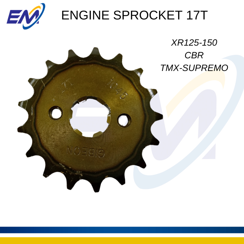 ENGINE SPROCKET 17T XR125-150/CBR/TMX SUPREMO | Shopee Philippines