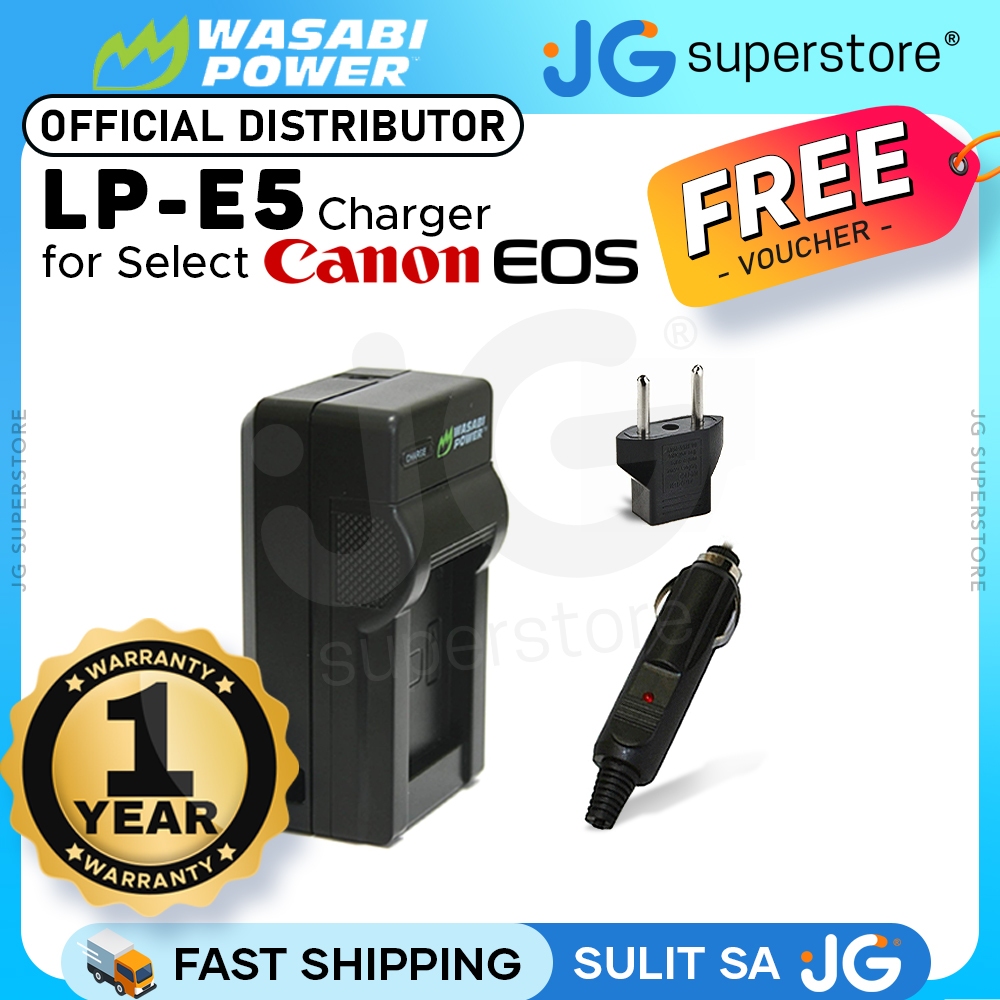 Wasabi Power (2-Pack) Canon LP-E5 LPE5 Battery with Charger for Select ...