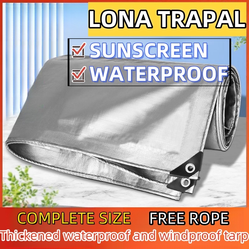 Tarp Makapal Lona Trapal Thickened Tarpaulin Shade Sunscreen Awnings ...
