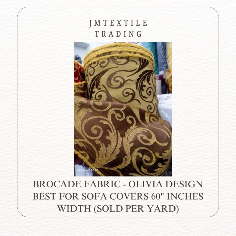 BROCADE FABRIC - OLIVIA DESIGN Best for sofa covers 60" INCHES WIDTH ...