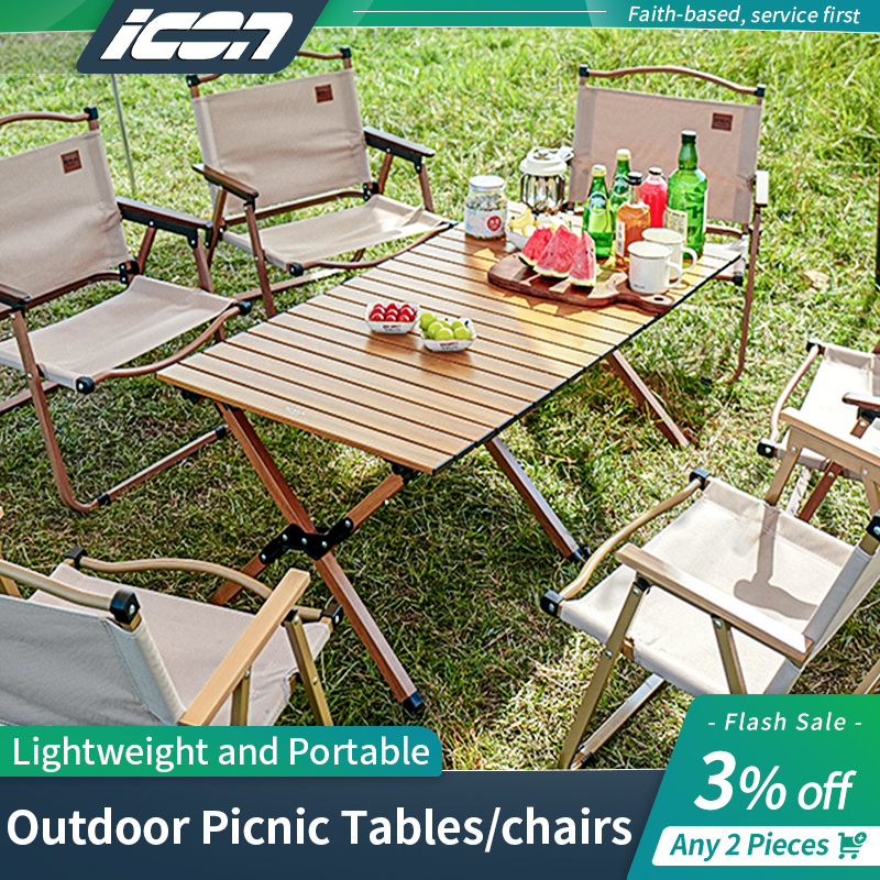 ICON Outdoor Portable Folding Tables Picnic Equipment Camping Leisure ...