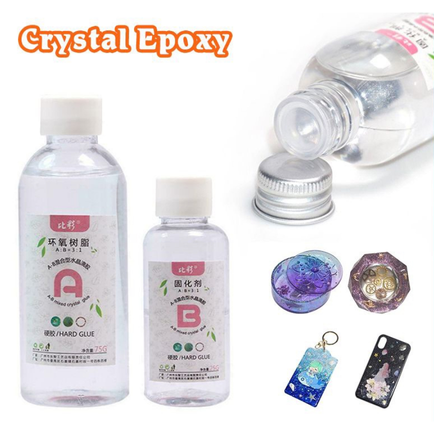 1 set of transparent resin, epoxy resin, high viscosity, 3:1 AB crystal ...