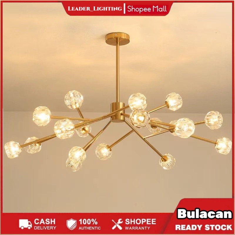 Modern Chandelier Ceiling Light Tri color Drop Dining Lamps Hanging ...