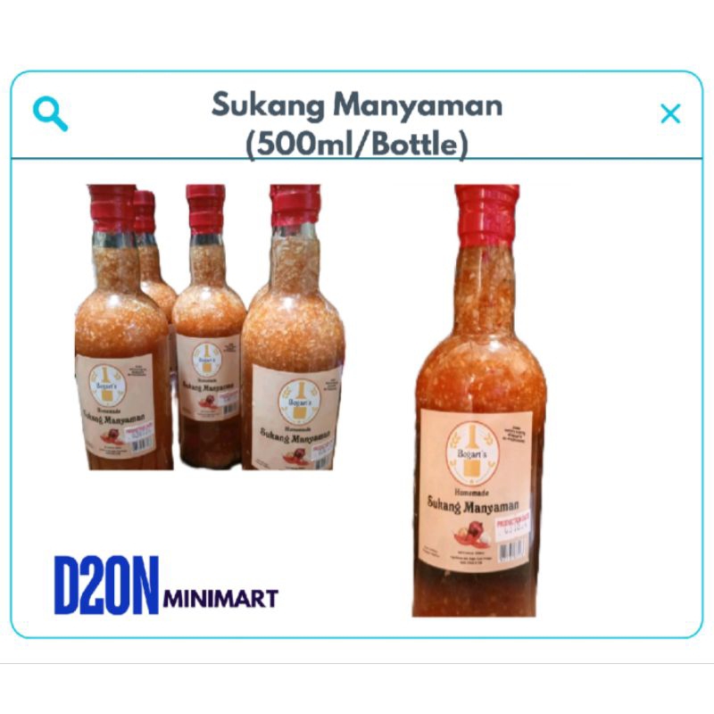 Sukang Manyaman 500 ml. (1 Bottle) | Shopee Philippines