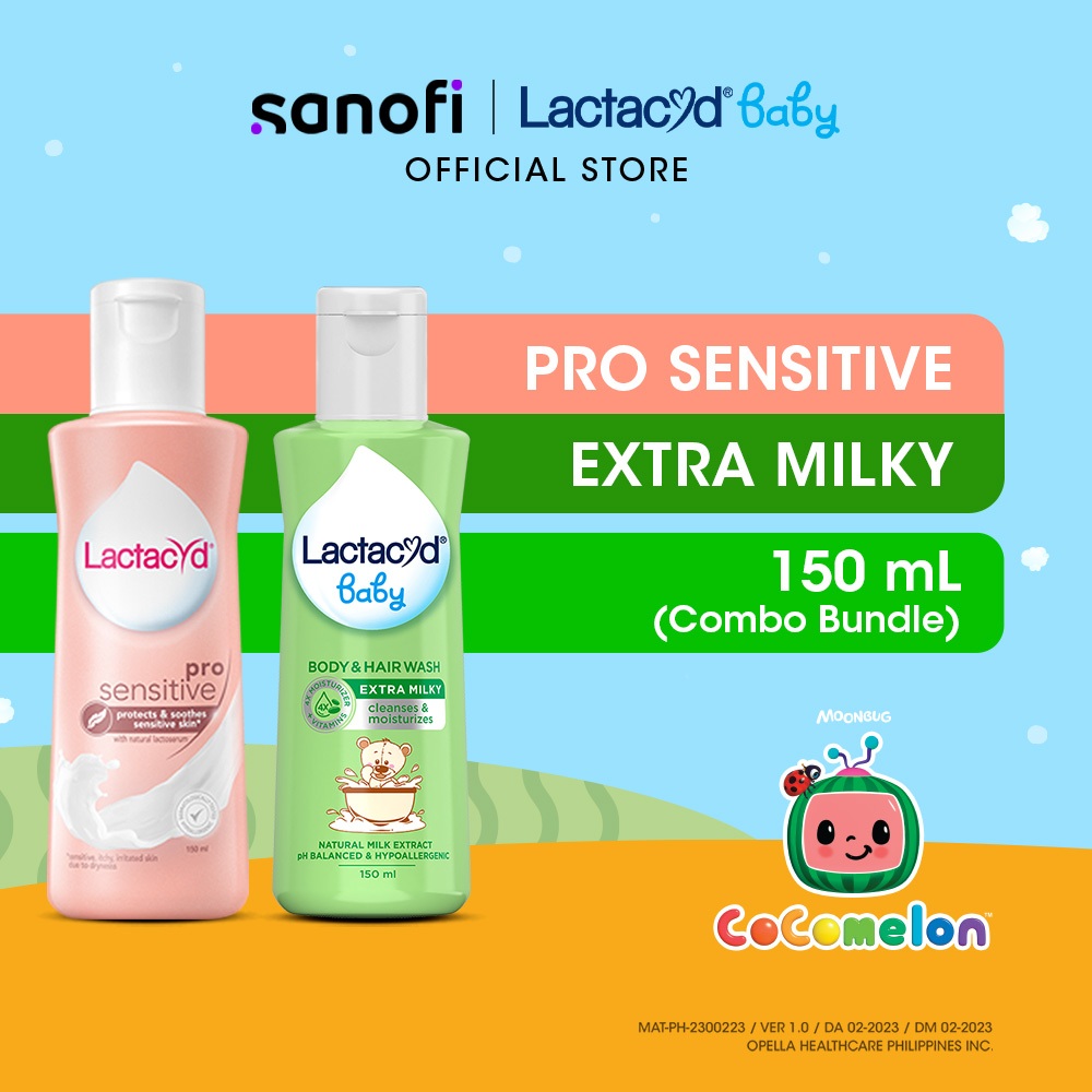 Baby & Me (Lactacyd Pro Sensitive 150ml + Extra Milky 150ml) | Shopee Philippines