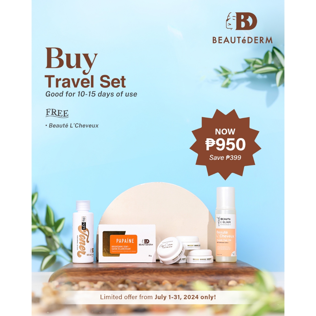BEAUTeDERM Travel Set with freebies (Good for 10-15 Days use) | Shopee ...