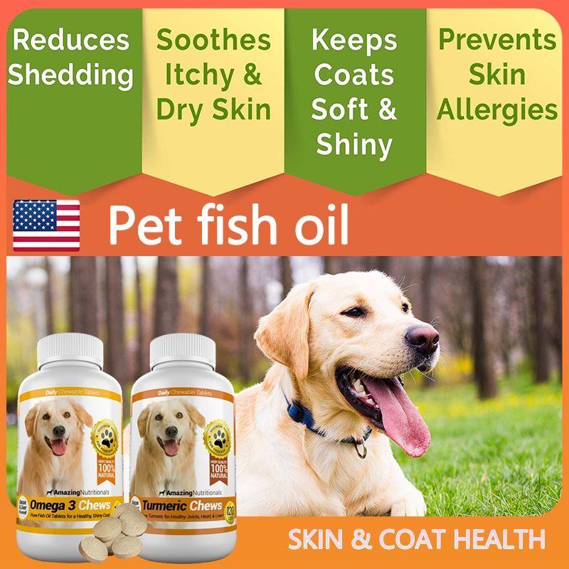 Pure Deep Sea Fish Oil 30 Soft Gels Set of 3 Dogs and Cats Supplement ...