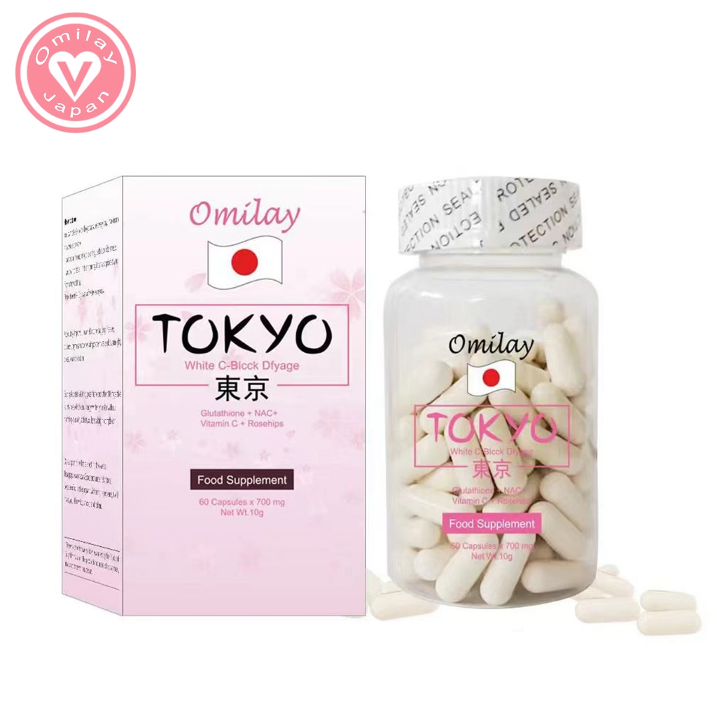 Omilay Tokyo Glutathione Glow Capsules Skin Whitening Anti-Aging ...