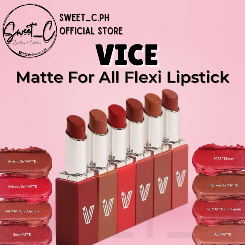Vice Cosmetics Matte For All Flexi Matte Lipstick | Shopee Philippines